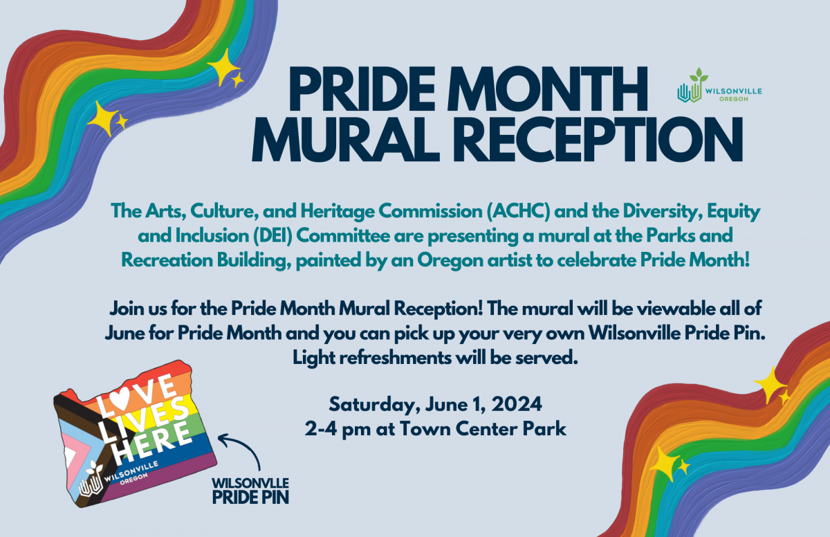 Pride Month Mural Reception | City of Wilsonville Oregon